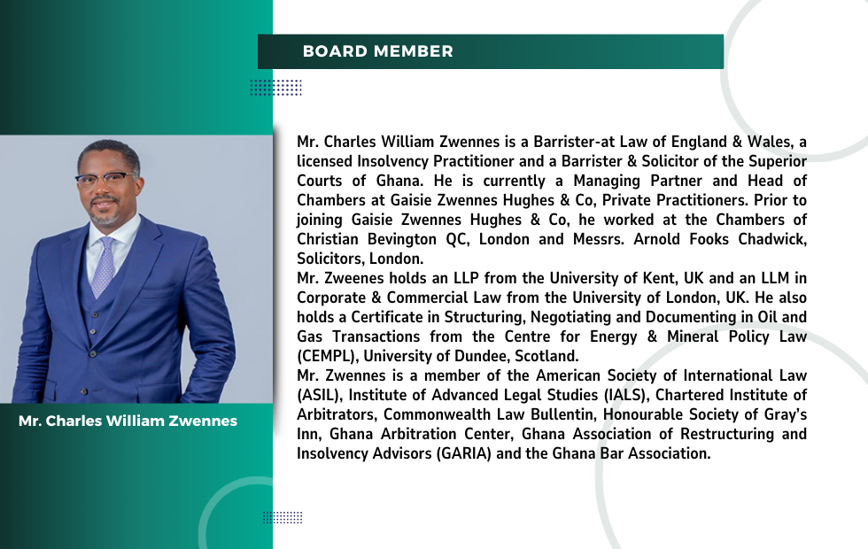 Office of Registrar Companies Ghana - - Mr. Charles William Zwennes ...